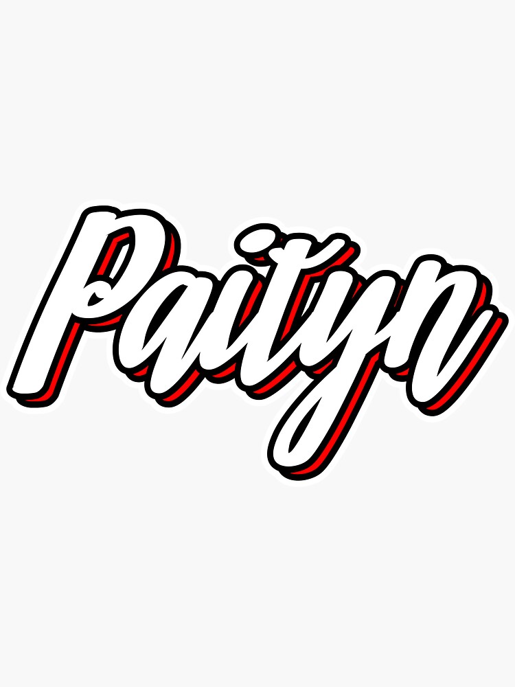 "Paityn first name - hand lettering design" Sticker by sulies | Redbubble