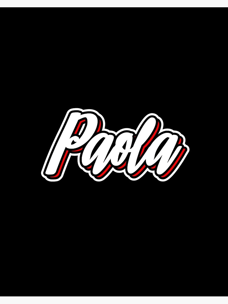 "Paola first name - hand lettering design" Art Board Print by sulies ...