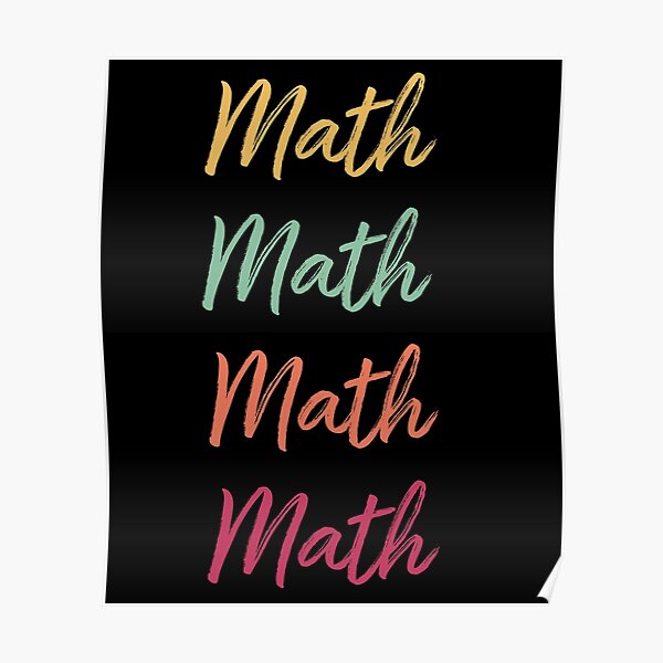 "Math - Folder/Binder " Poster for Sale by EssattyN | Redbubble