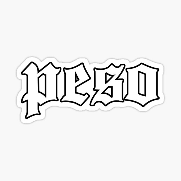 "Peso" Sticker von NewLevelClo | Redbubble