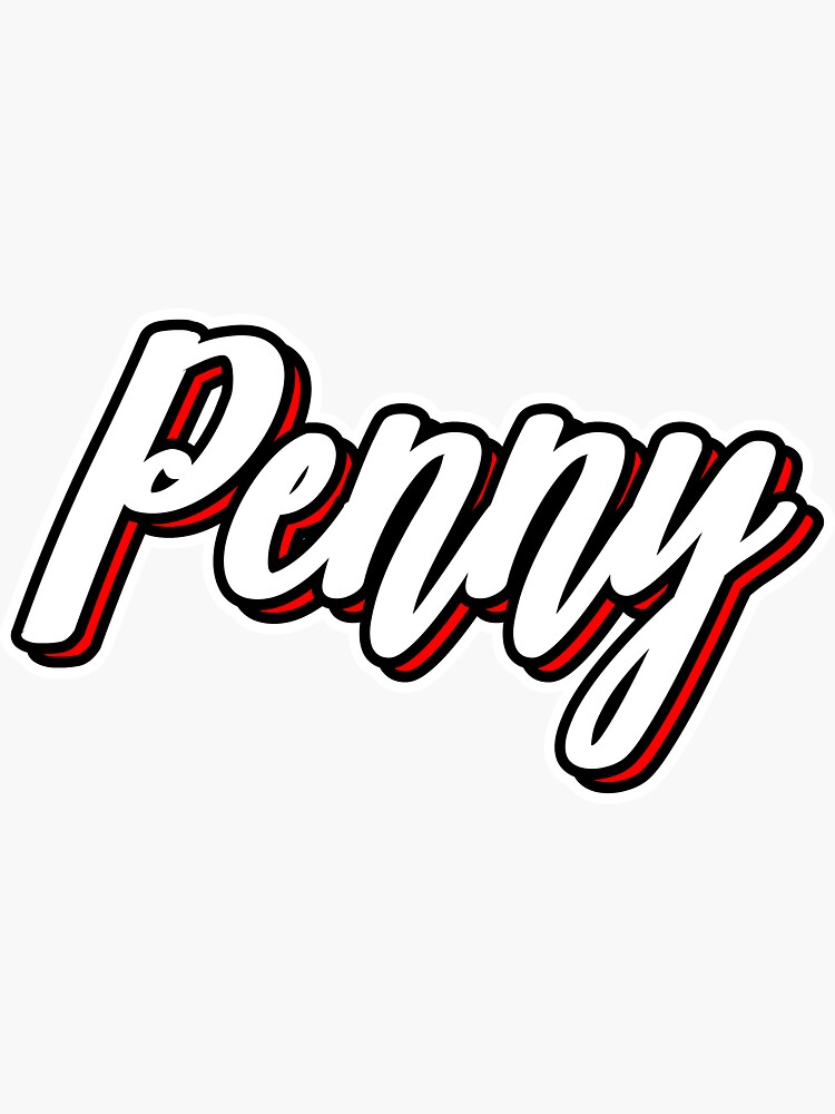 "Penny first name - hand lettering design" Sticker for Sale by sulies ...