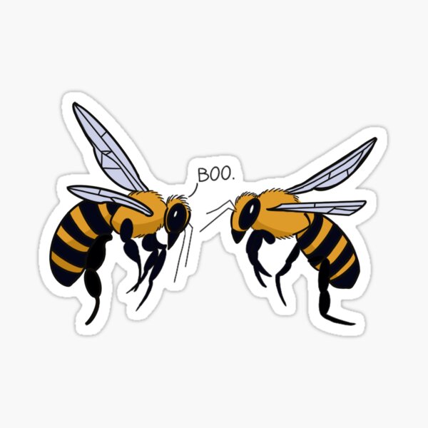 "Boo Bees" Sticker for Sale by KenzeyDraws | Redbubble