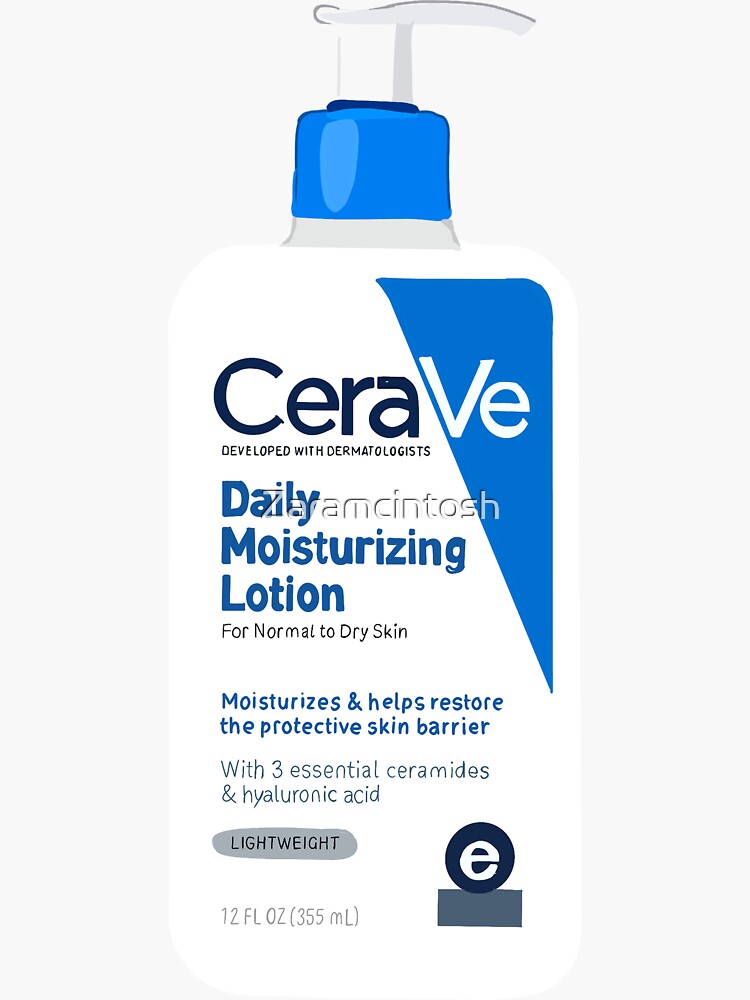 "Cerave Digital illustration" Sticker for Sale by Zaramcintosh | Redbubble