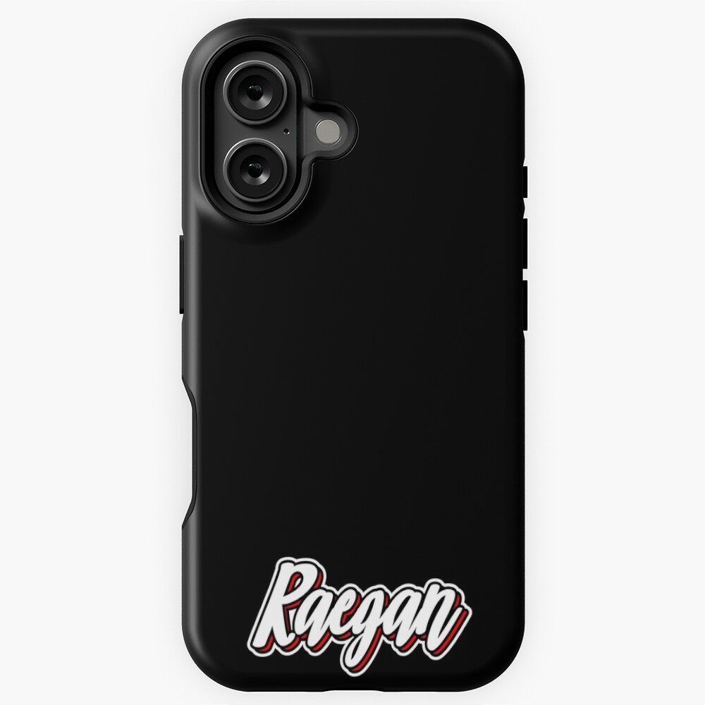 "Raegan first name - hand lettering design" Sticker by sulies | Redbubble