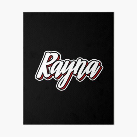 "Rayna first name - hand lettering design" Art Board Print by sulies ...