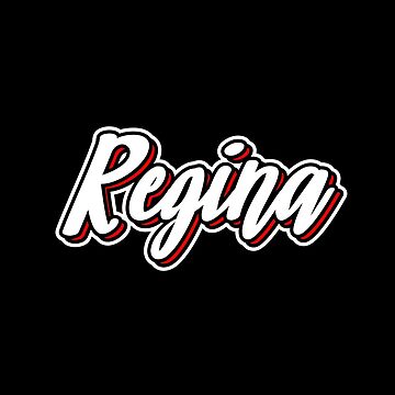 "Regina first name - hand lettering design" Sticker by sulies | Redbubble