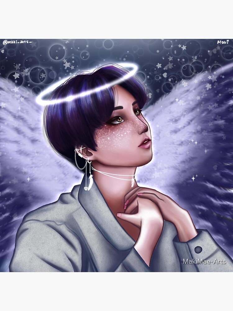 "Angel! Han Jisung ver. 1" Sticker for Sale by MakiMae-Arts | Redbubble