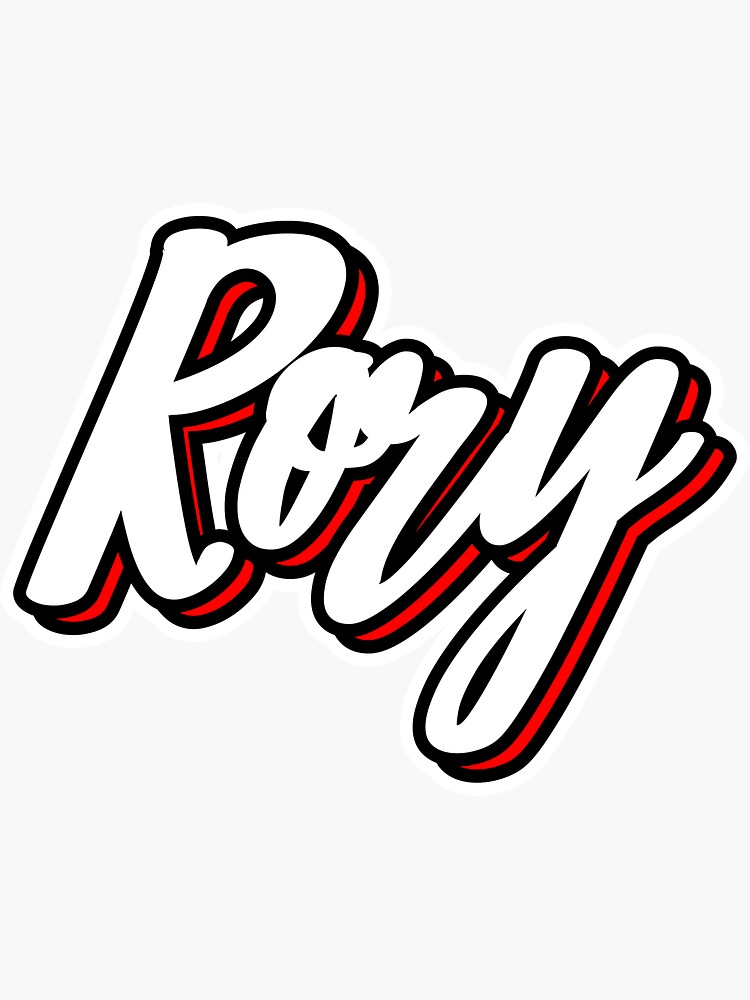 "Rory first name - hand lettering design" Sticker for Sale by sulies ...
