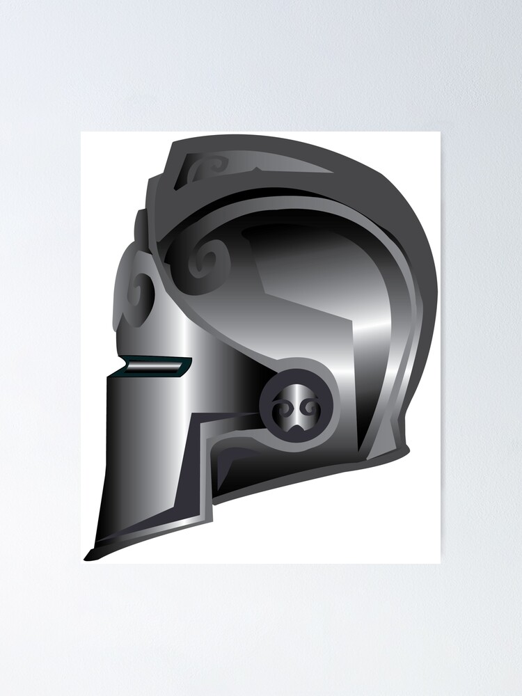 "Knights - knight face vector artwork " Poster by designer-anu | Redbubble