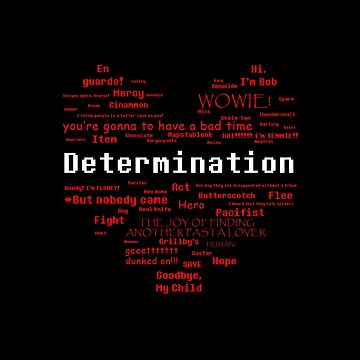 "Undertale Word Heart" Greeting Card for Sale by Sebas0698 | Redbubble