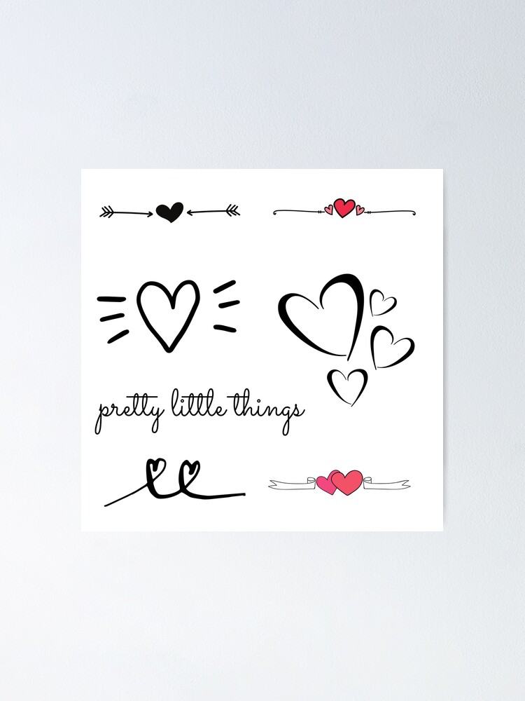 "Pretty Little Things Sticker Pack " Poster by cattiktoks1718 | Redbubble