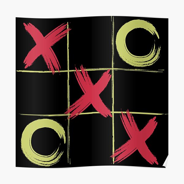 Tic Tac Toe Posters | Redbubble