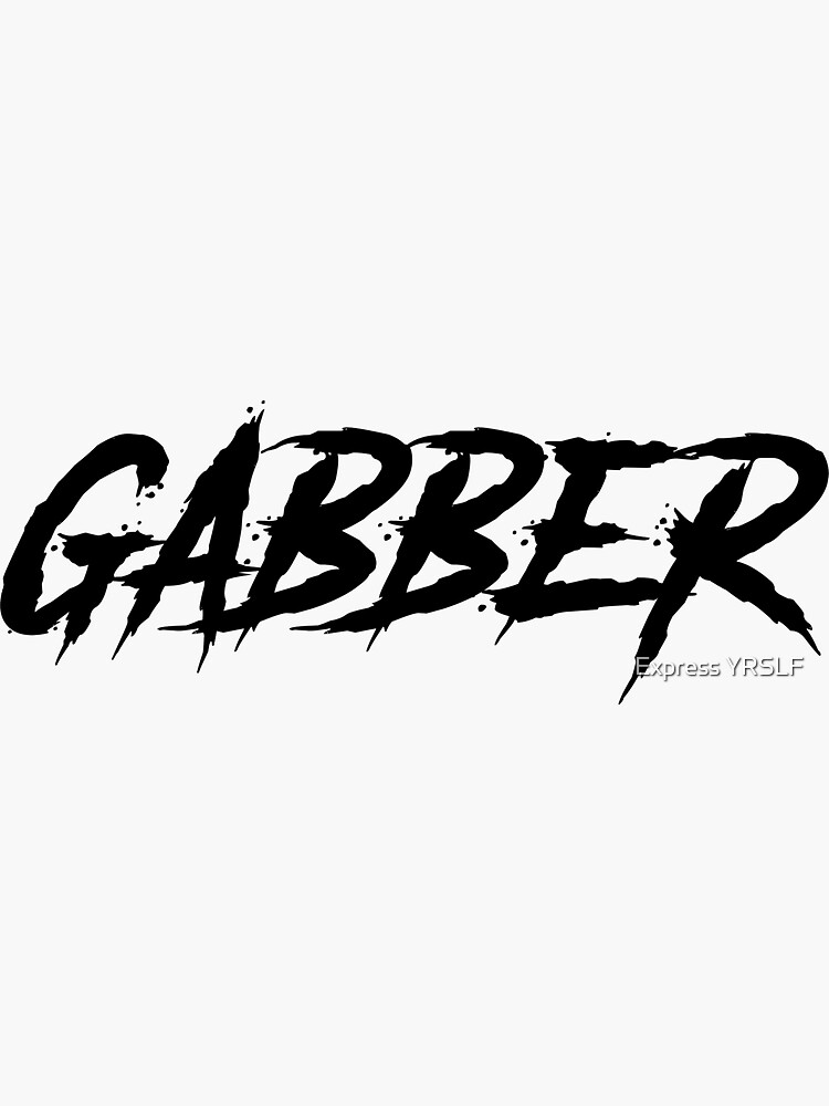 "Gabber" Sticker for Sale by RolikaPod | Redbubble
