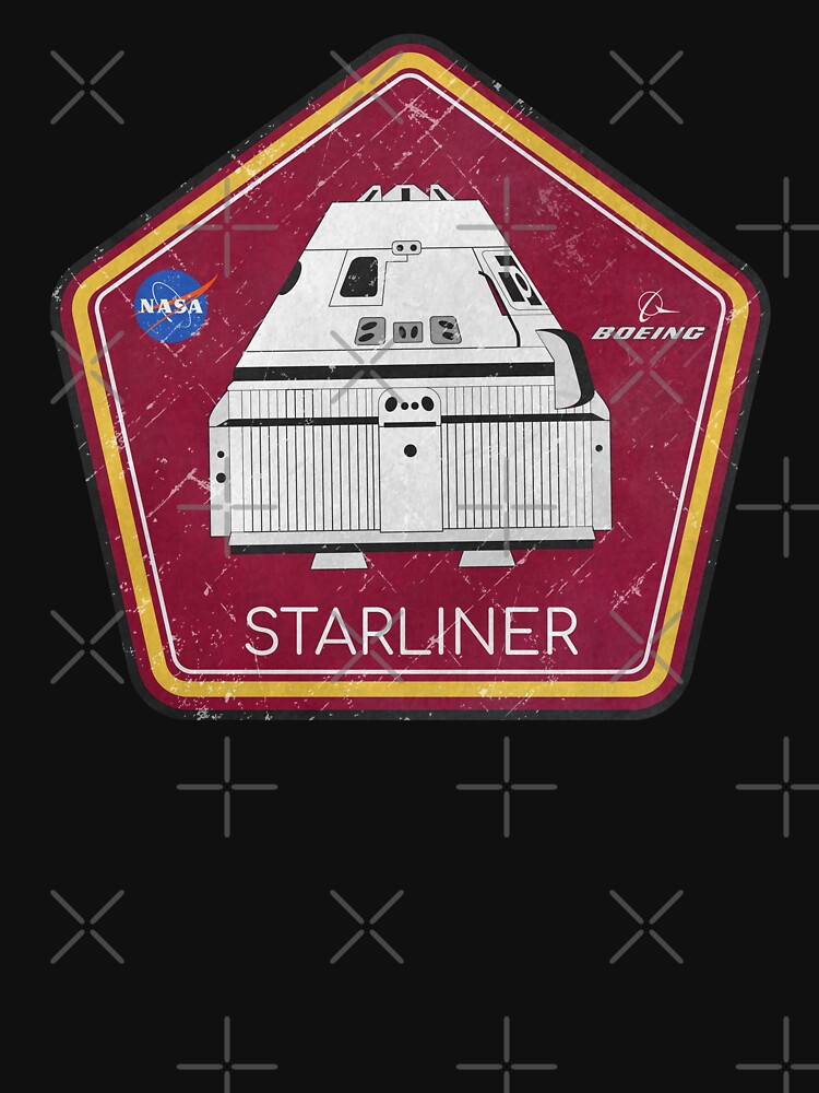 "Starliner-NASA-Boeing Badge" T-shirt for Sale by BGALAXY | Redbubble ...