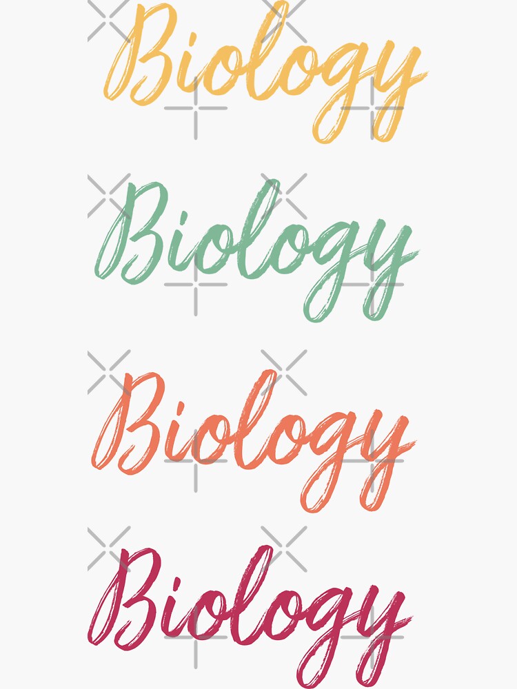 "Biology- Folder/Binder" Sticker for Sale by EssattyN | Redbubble