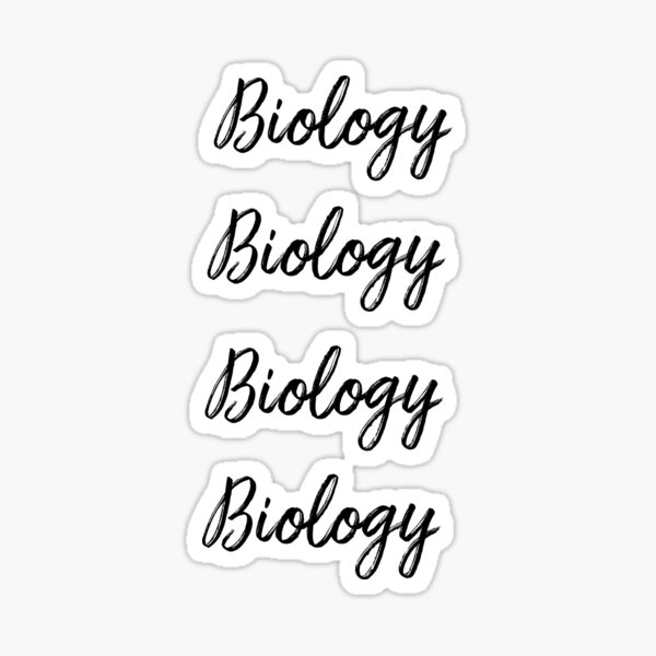 "Biology- Folder/Binder" Sticker for Sale by EssattyN | Redbubble
