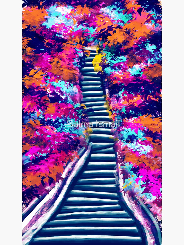 "Colorful Creeping lavender flowers" Sticker by lemartgallery | Redbubble