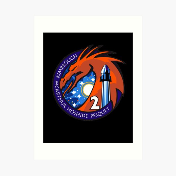 "SPACEX Crew 2 Patch NASA Mission Logo" Art Print by Roel-zapdos ...
