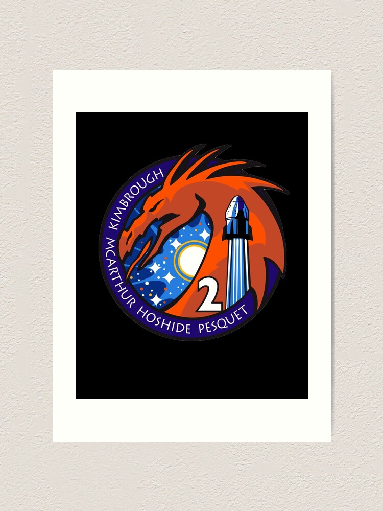 "SPACEX Crew 2 Patch NASA Mission Logo" Art Print by Roel-zapdos ...