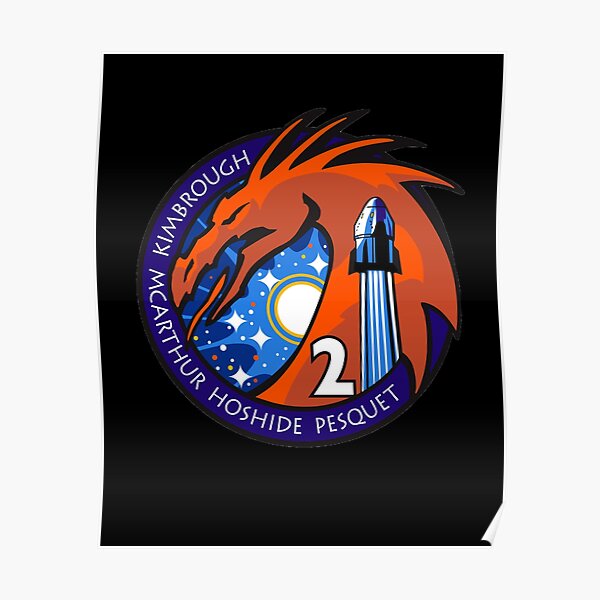 "SPACEX Crew 2 Patch NASA Mission Logo" Poster for Sale by Roel-zapdos ...