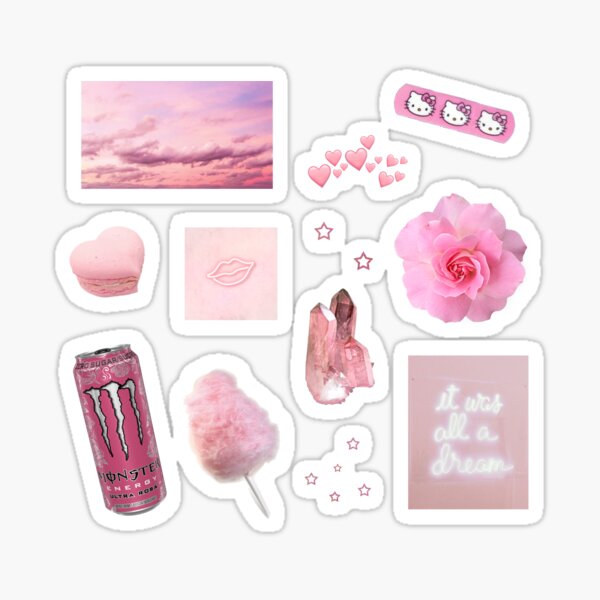 "Pink sticker pack *medium or large looks best*" Sticker for Sale by ...