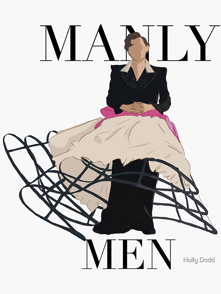 "Manly Men 2" Sticker for Sale by hollydodd12 | Redbubble