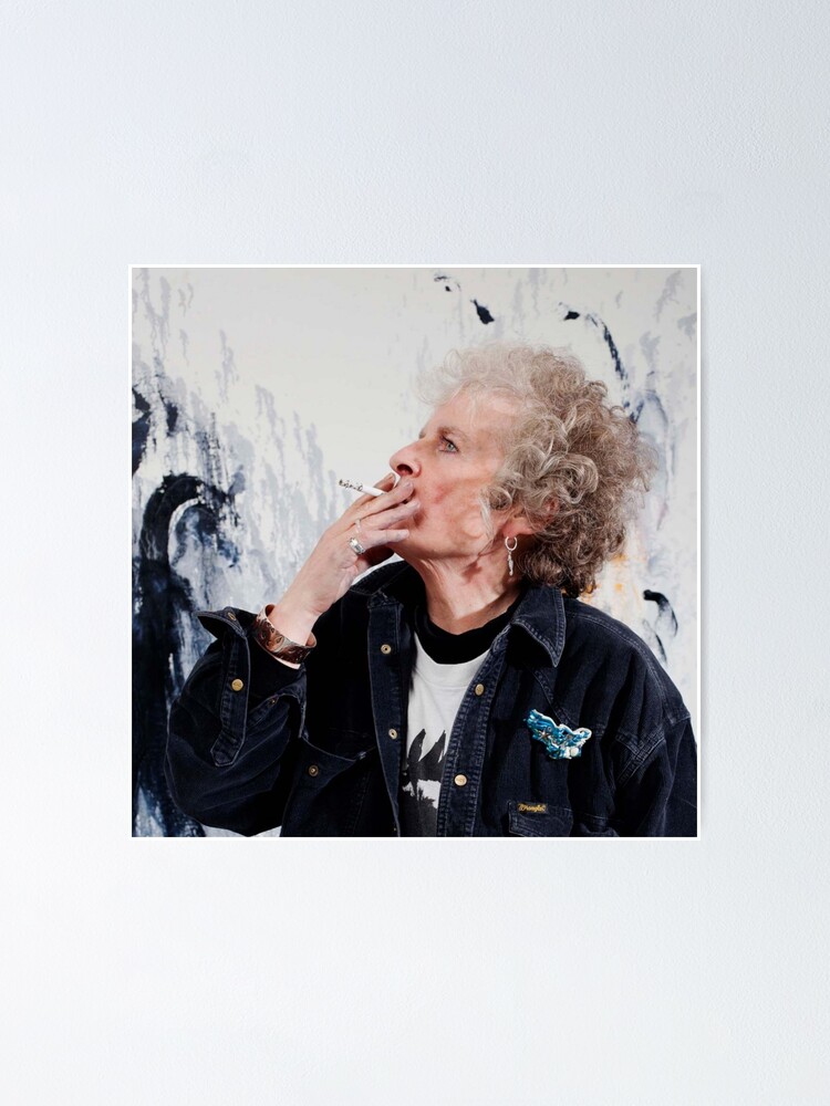 "Maggi Hambling - holding a cigarette" Poster for Sale by outhmanerkibi ...