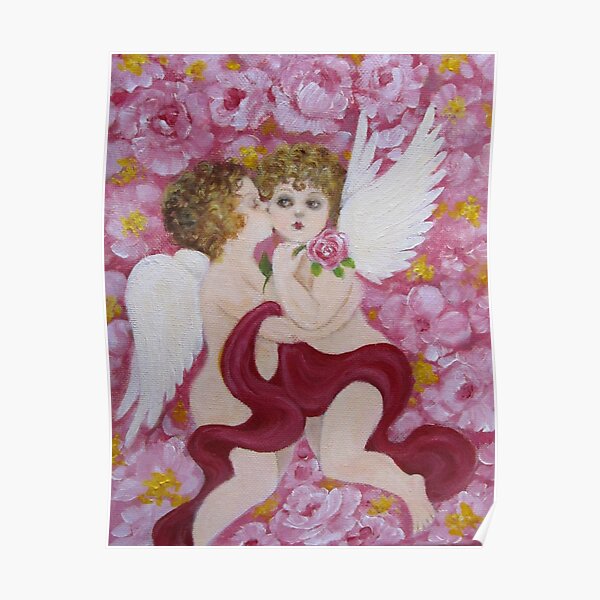 "Victorian Valentine Cherubs" Poster by ilirianna | Redbubble