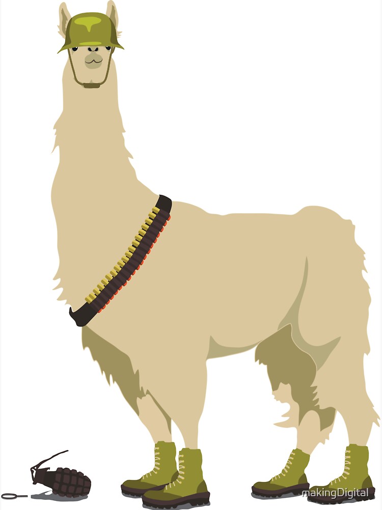 "Llamageddon" Magnet von makingDigital | Redbubble