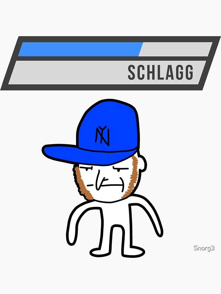 "Jschlatt Schlagg Design" Sticker for Sale by Snorg3 | Redbubble