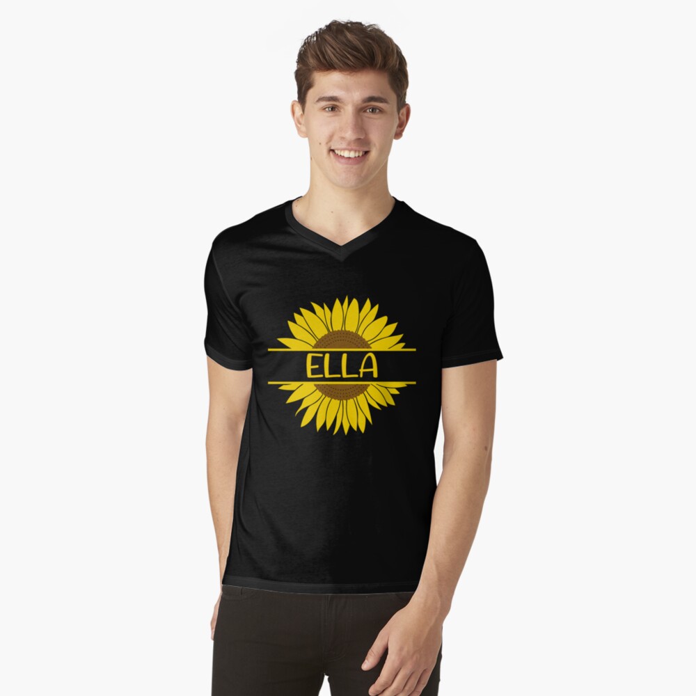 "Ella Name Tag Sunflower" Sticker for Sale by ToniaKroeger | Redbubble