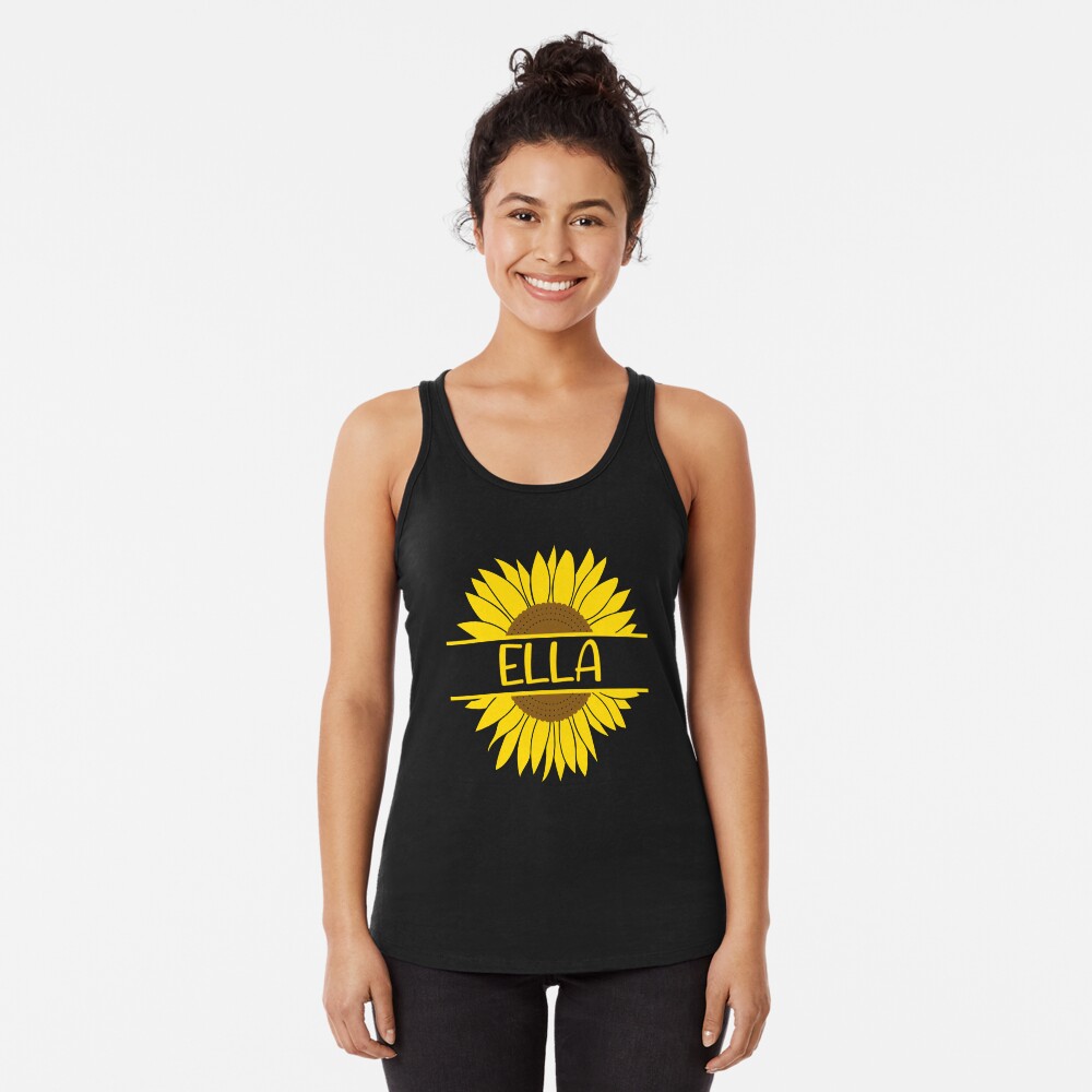 "Ella Name Tag Sunflower" Sticker for Sale by ToniaKroeger | Redbubble