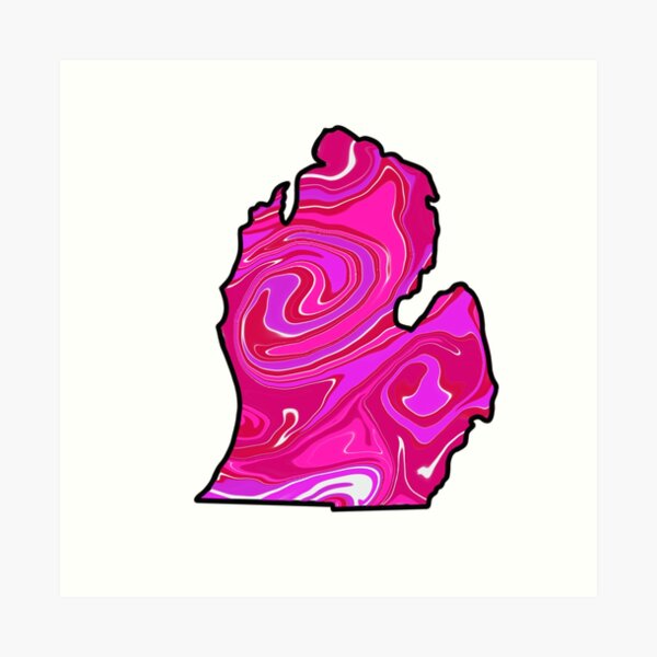 Michigan Mitten Wall Art | Redbubble