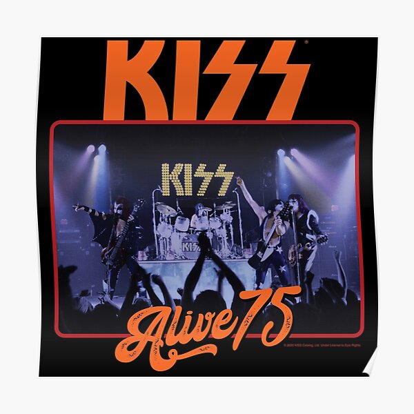 "KISS Alive 75" Poster for Sale by DivingDevils | Redbubble