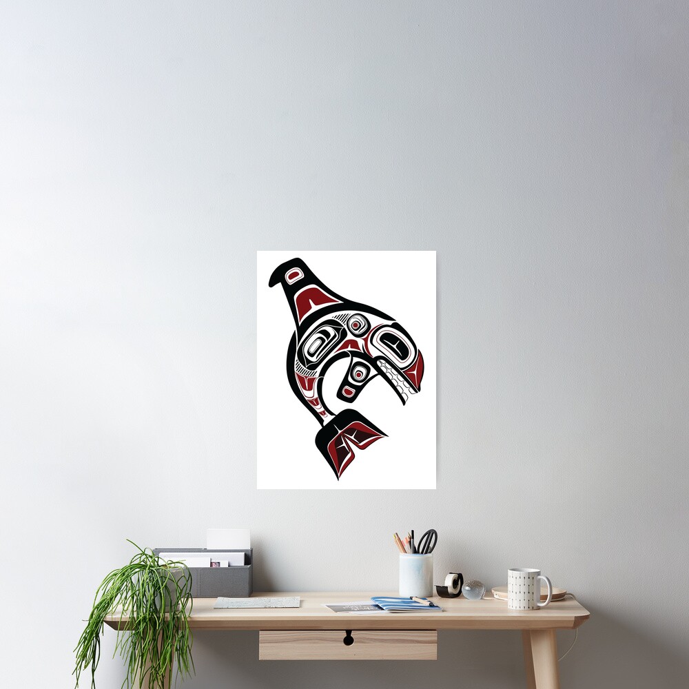 "Pacific Northwest Orca native american salish formline art killer ...