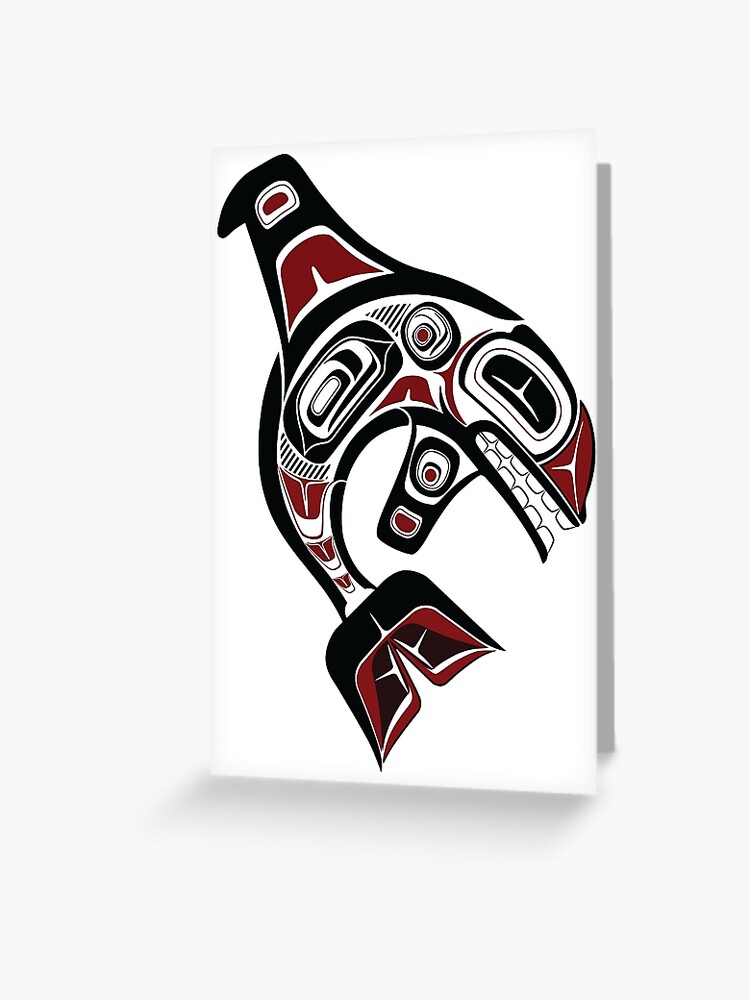 "Pacific Northwest Orca native american salish formline art killer ...