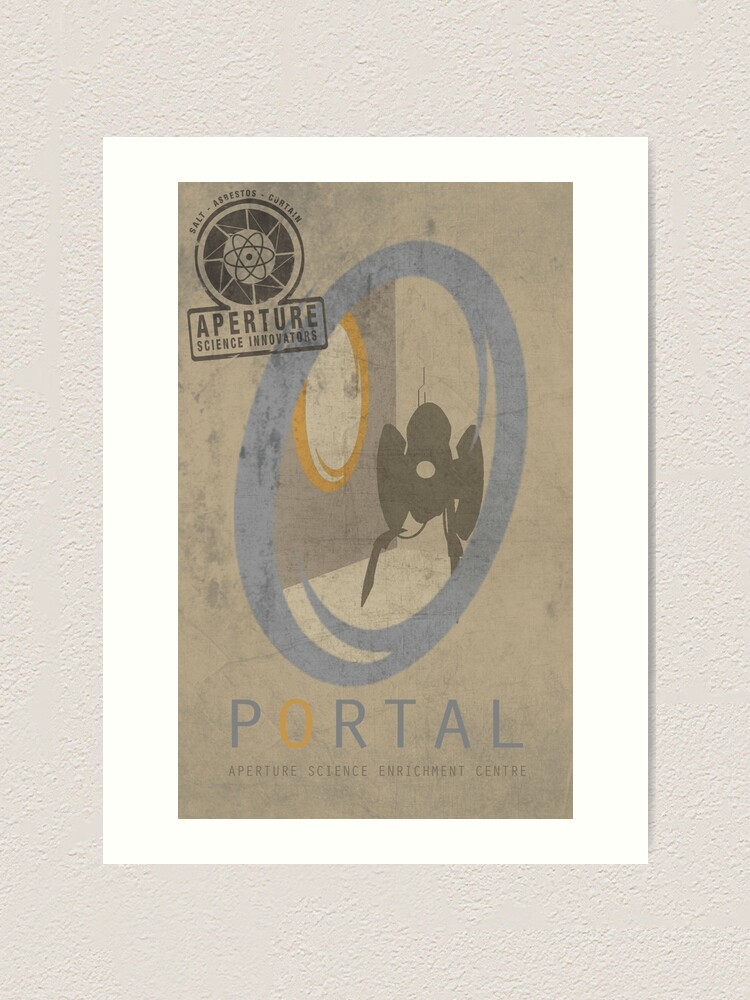 "Portal Game Poster" Art Print for Sale by HAPPYDOOMSDAY | Redbubble