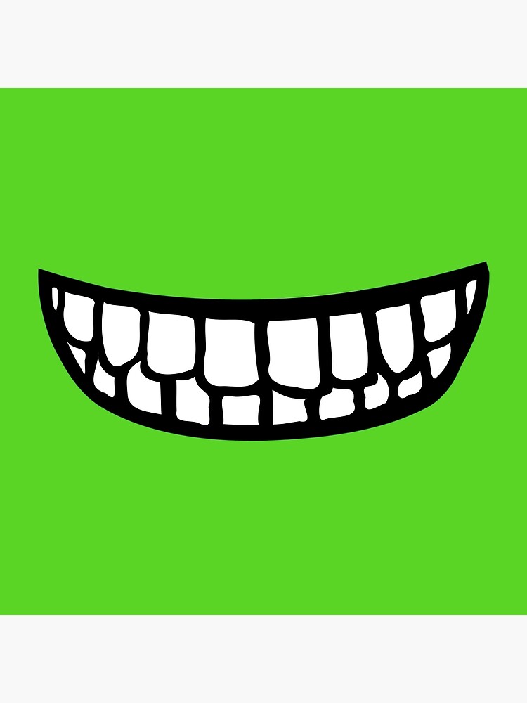 "Funny big smiling mouth mask | Green" Poster by metin1331 | Redbubble