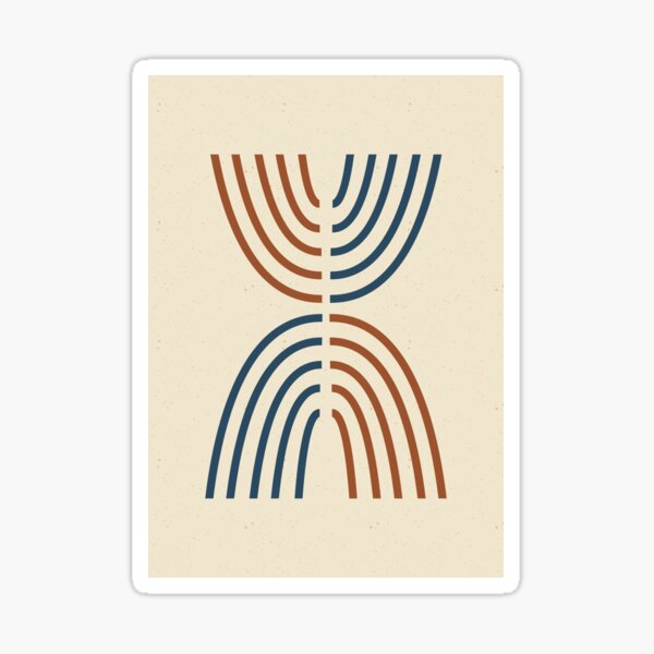 "Geometric Ellipse" Sticker for Sale by DoubleMirror | Redbubble