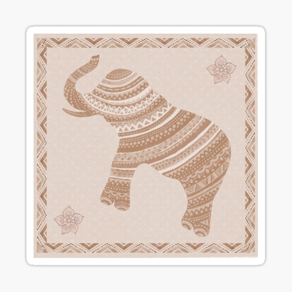 "Peace Elephant" Sticker by towerfit | Redbubble