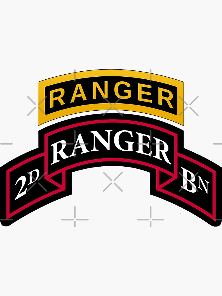 "2nd Bn 75 Rangers" Sticker for Sale by Buckwhite | Redbubble