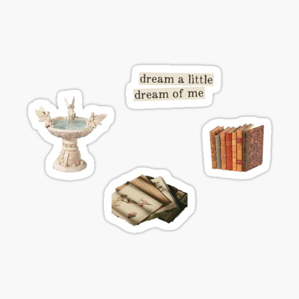 "Light Academia Sticker Pack" Sticker by gurleenc14 | Redbubble