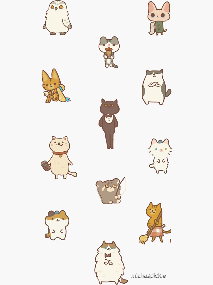 "Animal Restaurant Sticker Set - Staff Set 1" Sticker for Sale by ...