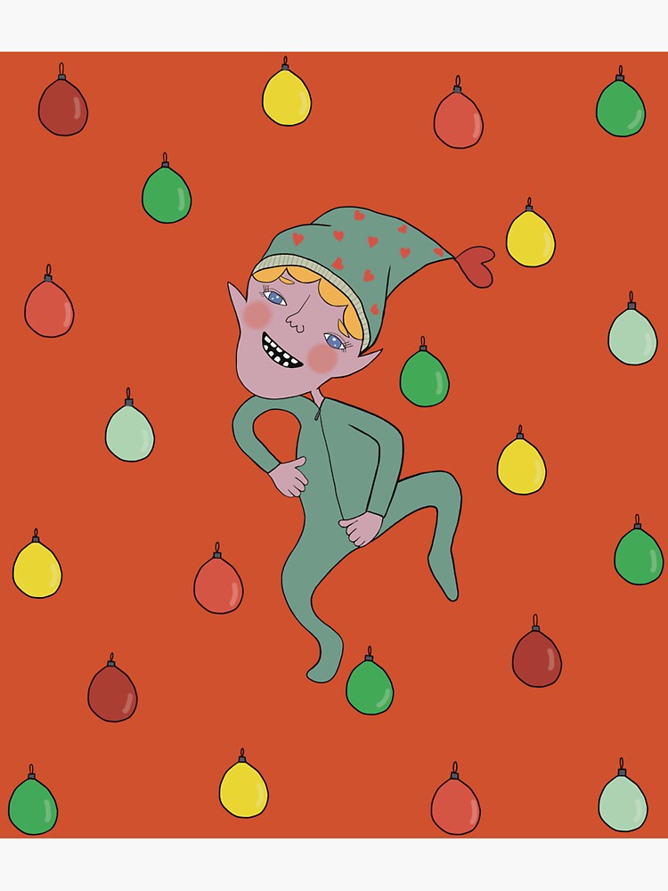 "Happy elf" Sticker for Sale by TomOmoT | Redbubble
