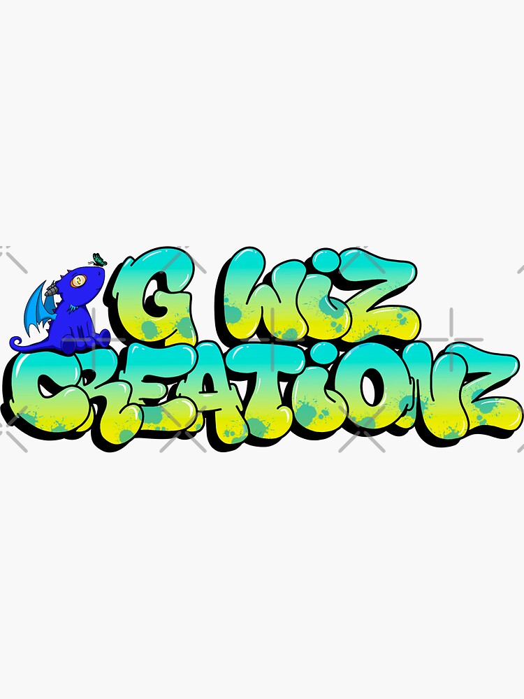 "Official G Wiz Creationz Logo" Sticker by G-WizCreationz | Redbubble