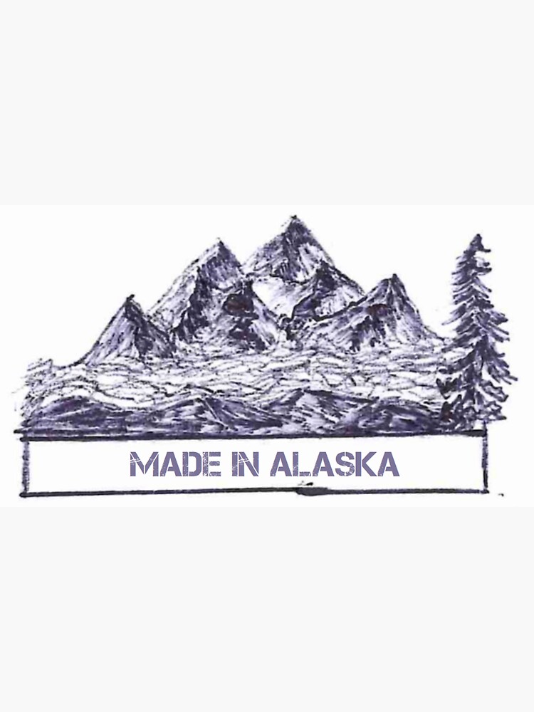 ""Made in Alaska" Pen on paper logo" Sticker for Sale by ...