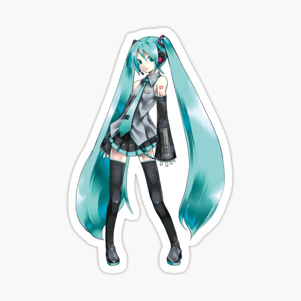 "Hatsune Miku V2" Sticker for Sale by VocaloidTrash | Redbubble
