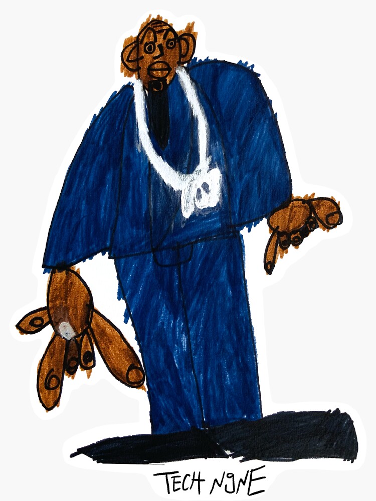 "Tech Nine" Sticker for Sale by Mocris | Redbubble