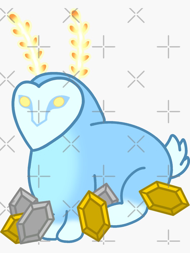 "Blupee!" Sticker for Sale by reyvinart | Redbubble