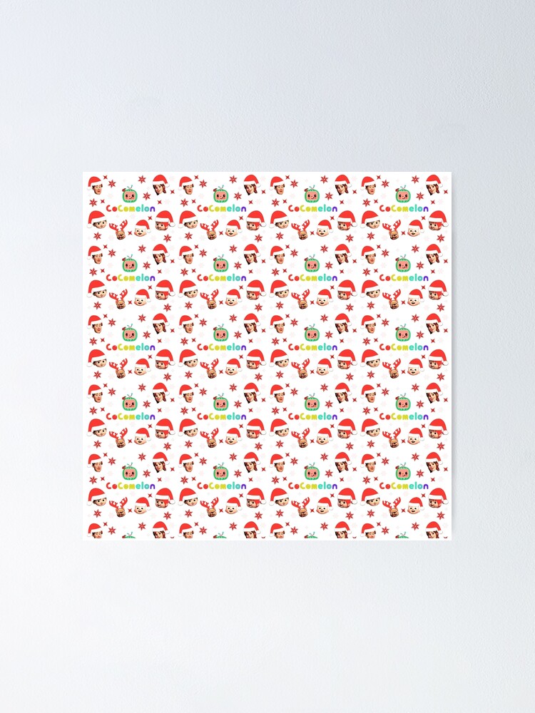 "cocomelon christmas pattern art" Poster by HeckYeaDesigns | Redbubble